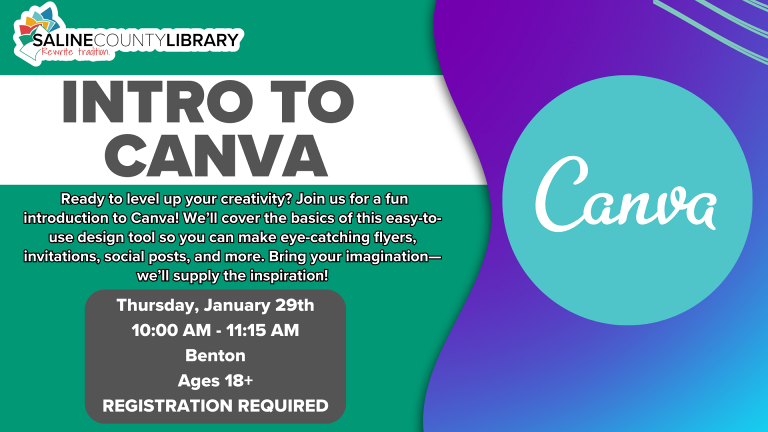 Learn at the library - Saline County Library